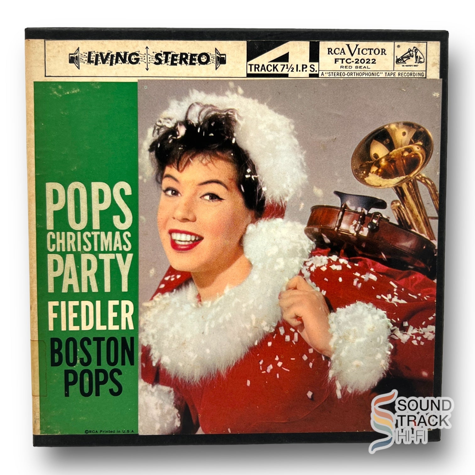 Pops Christmas Party Fiedler Boston Pops 7 1/2 IPS Reel To Reel Tape R ...