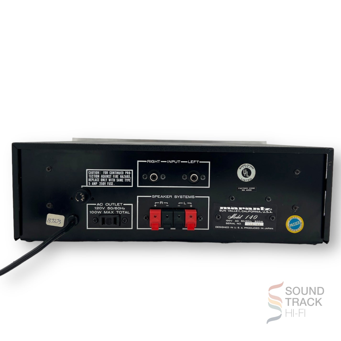 Marantz Model 140 75 Watt Stereo Power Amplifier – Soundtrack Hi-Fi