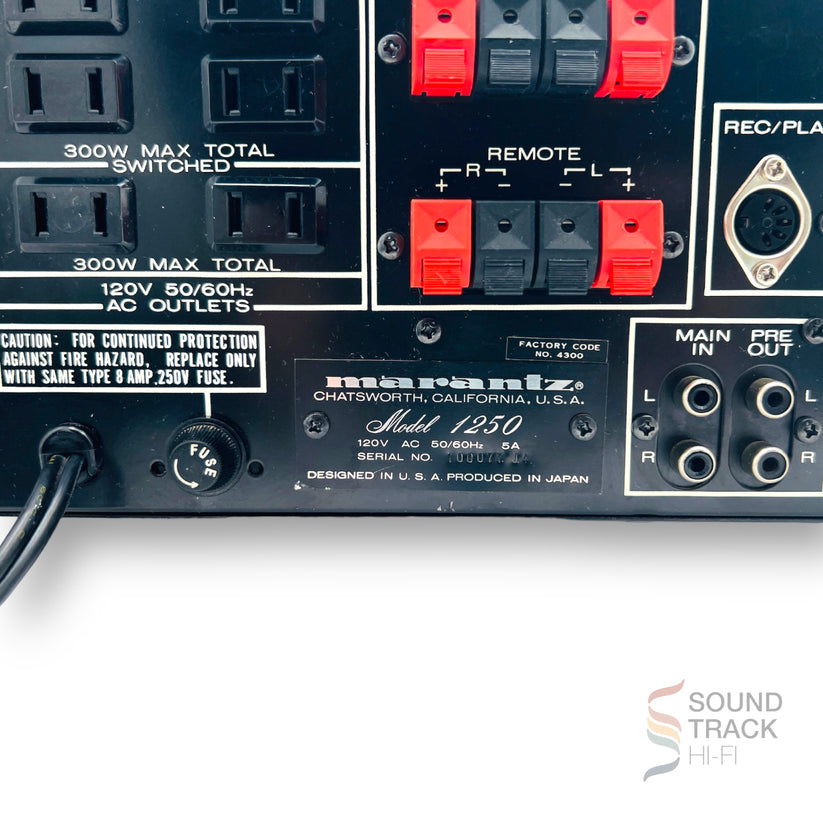 Marantz Model 1250 125 Watt Console Stereo Integrated Amplifier ...