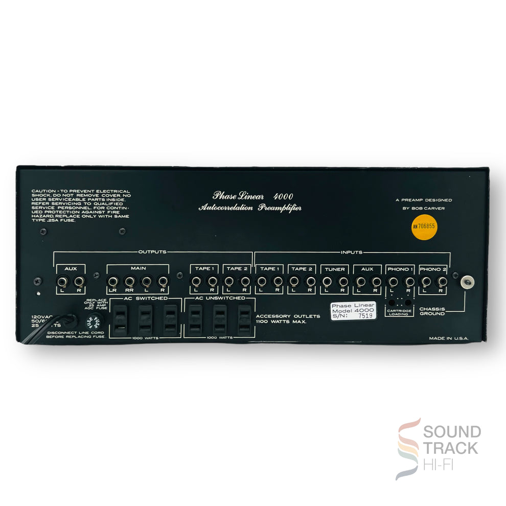 Phase Linear 4000 Stereo Preamplifier – Soundtrack Hi-Fi