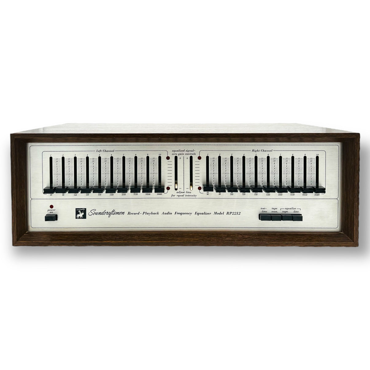 Soundcraftsman RP2212 Stereo Graphic Equalizer with Wood Case ...