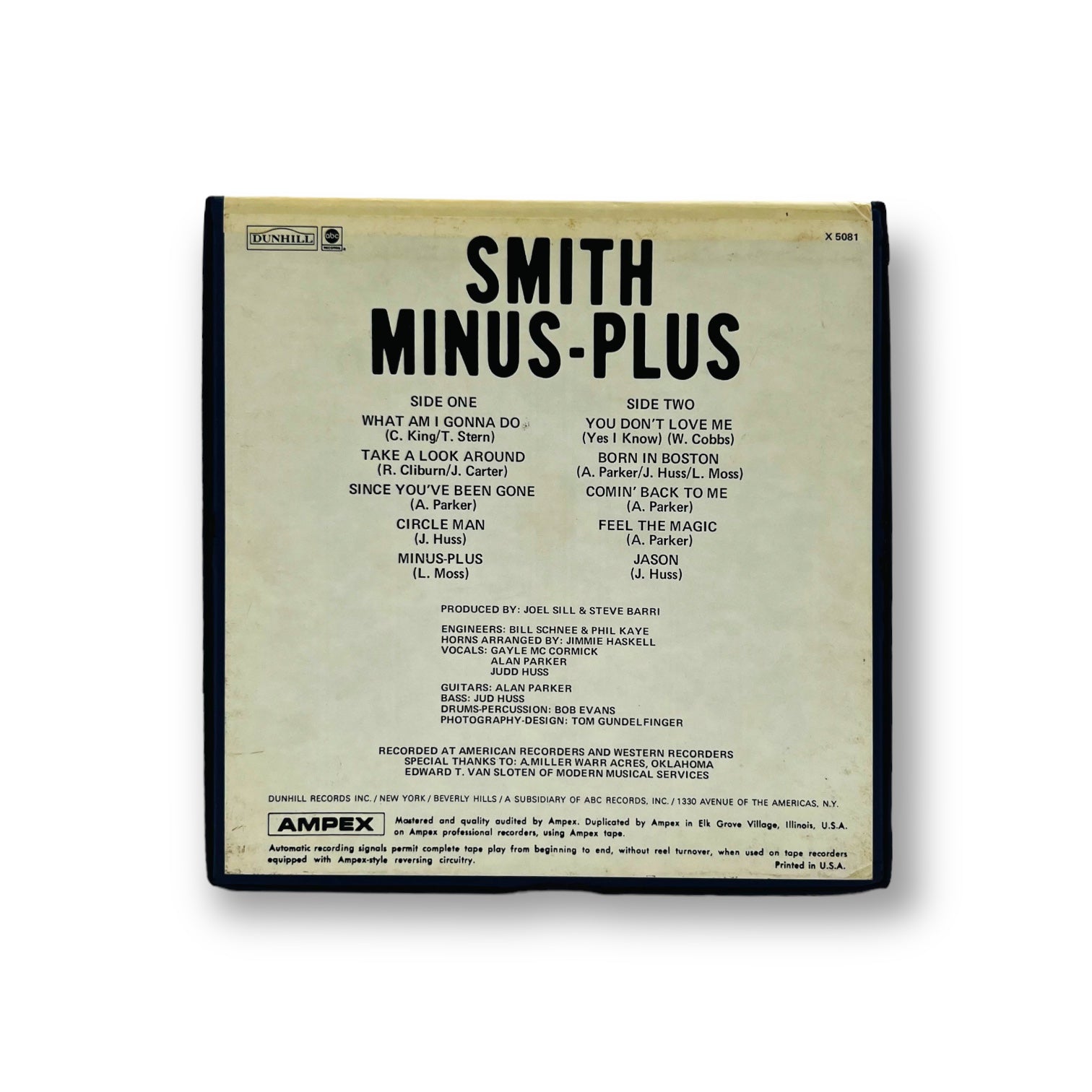 Minus Plus Smith Reel To Reel Tape 3 3 4 IPS Dunhill Soundtrack Hi Fi Minus Plus Smith Reel To Reel Tape 3 3 4 IPS Dunhill Soundtrack Hi Fi